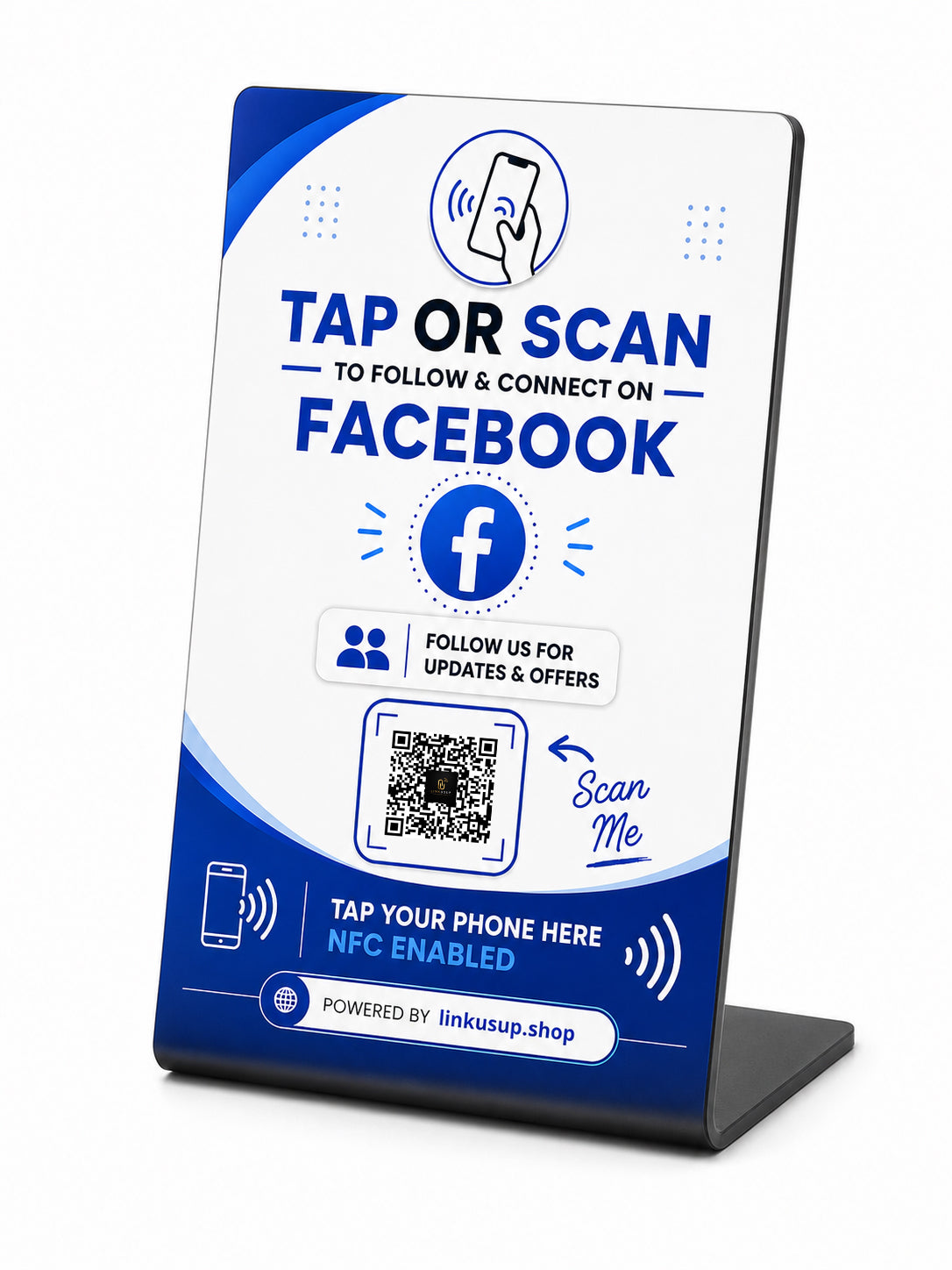 Plastic NFC Signs – Link us up Shop